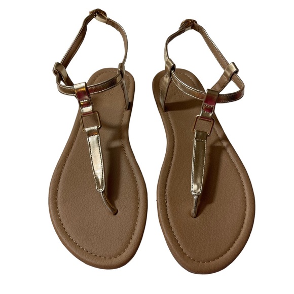 Shoes | Asos Design Gold Metallic Sandals Size Not Indicated But See ...